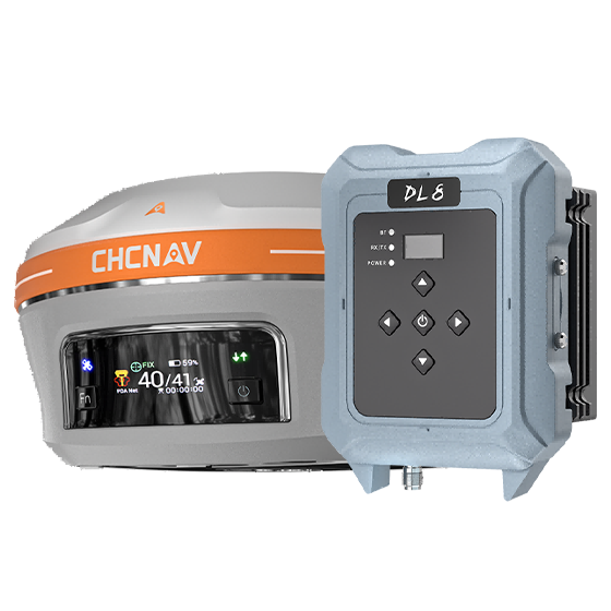 CHCNAV i93 W/ DL8 Base Kit - GNSS Receiver with UHF Whip Antenna