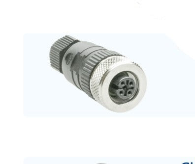 Z-Laser 4-pole circular connector (female) M12, with screw cap