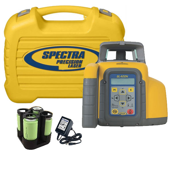 Spectra GL422N Grade Laser w/ Batteries, Charger & Carry case