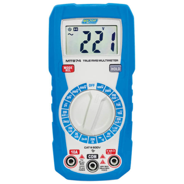 Major Tech MT874 600V AC/DC True RMS Multimeter